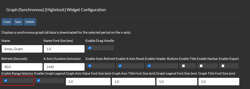 Feature Enhancement Request: Widget Configuration Options for Graph Resolution / Default Zoom ...